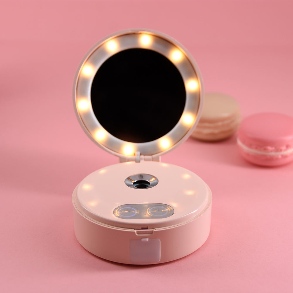 Portable Make Up Led Mirror Nano Cool Mist Spray - Wochuan