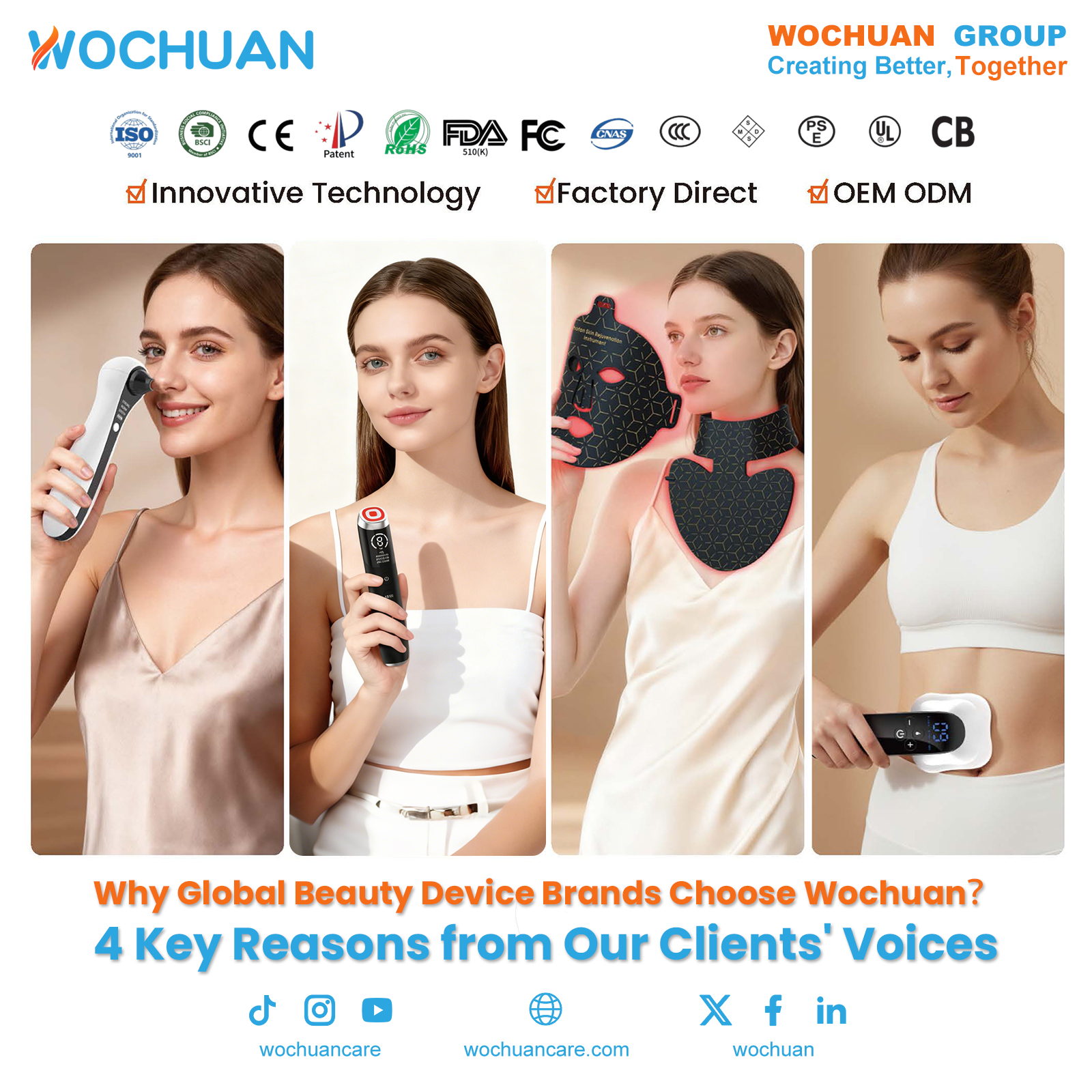 Why Global Beauty Device Brands Choose Wochuan