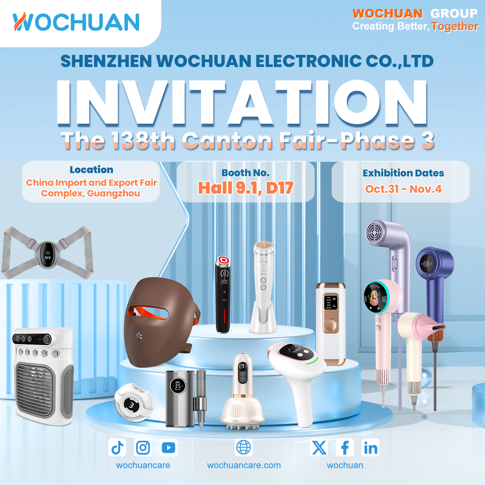 Wochuan Invites You to Meet at the 138th Canton Fair – Phase 3